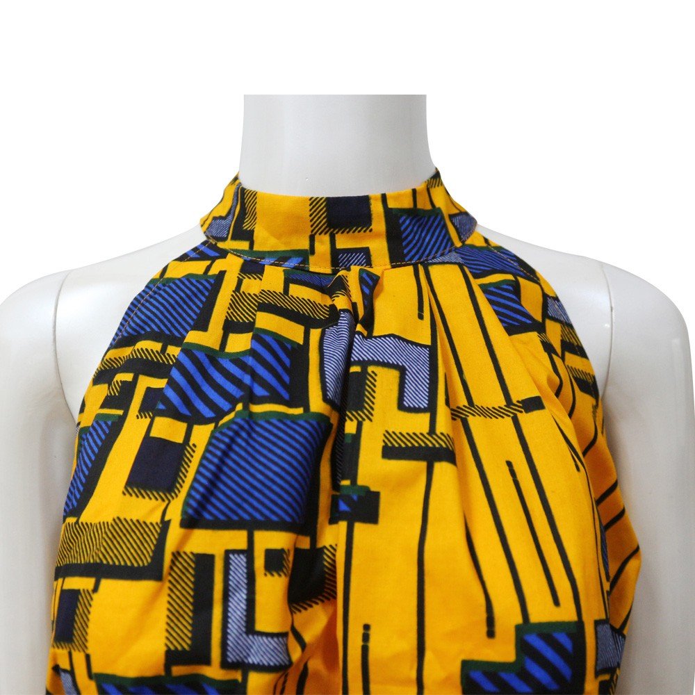 Sleeveless High Neck Women African Style Top – B&L APPAREL – The best ...